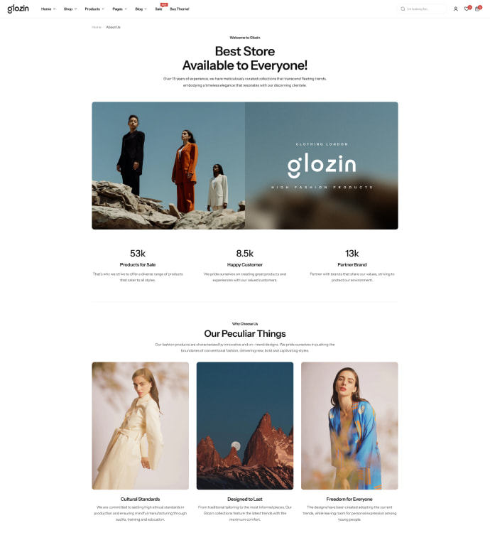 Glozin - Multipurpose WooCommerce WordPress Themes